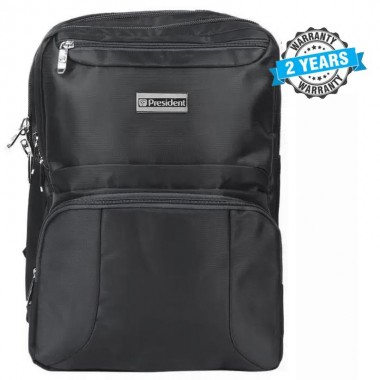 President Waterproof Laptop Backpack / School Bag Nylon Black PBL911 ...