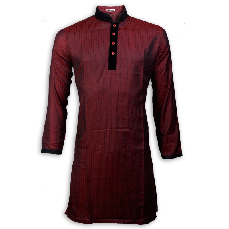 Exclusive Red Dot Slub Boishakhi Panjabi JC762 : ShoppersBD