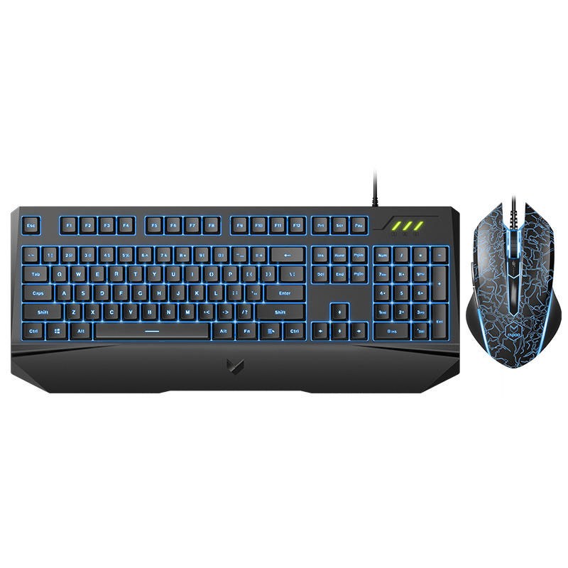 Rapoo V120S Backlit Gaming Keyboard & Optical Gaming Mouse Combo ...