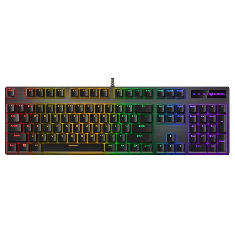 Rapoo V500 RGB Backlit Mechanical Gaming Keyboard Black : ShoppersBD