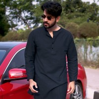 SIMPLE OUTFITS Comfort Cotton Panjabi SCP2224 - Metal Black : ShoppersBD