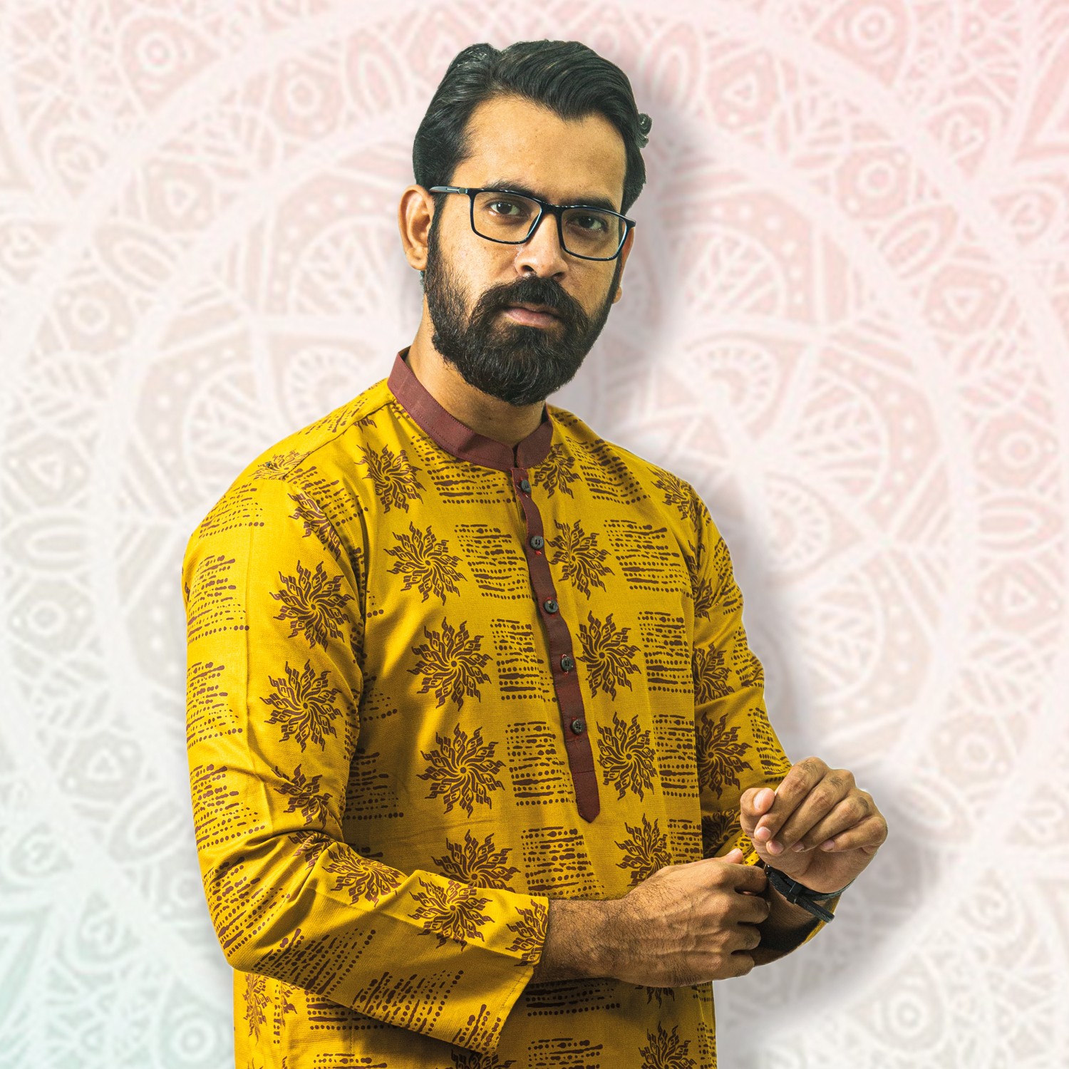 SIMPLE OUTFITS Puja Collection/22 Cotton Print Panjabi SP2232 : ShoppersBD