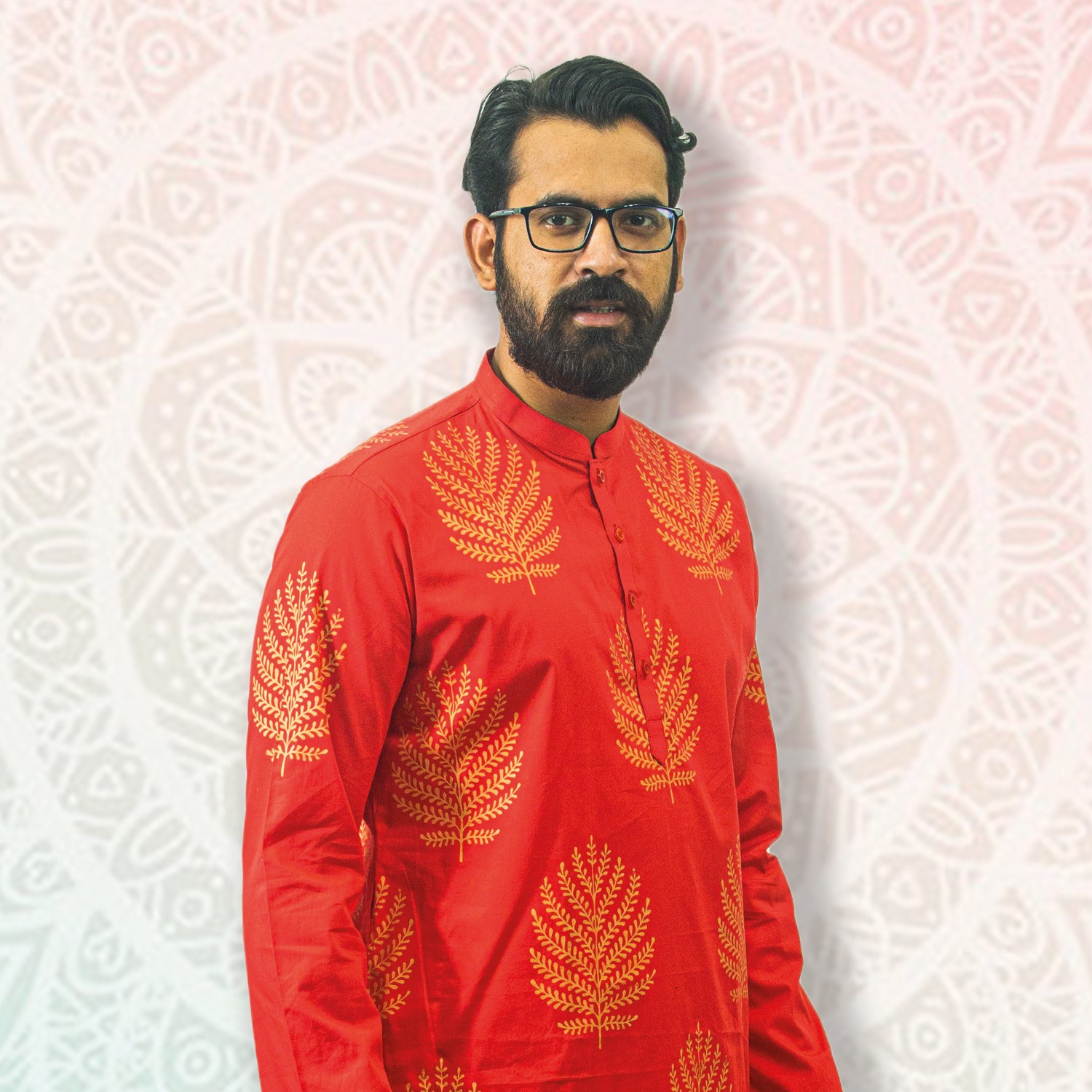 SIMPLE OUTFITS Puja Collection/22 Cotton Print Panjabi SP2233 : ShoppersBD