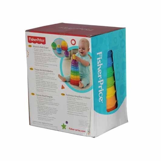 Fisher-Price Brilliant Basics Stack & Roll Cups : ShoppersBD