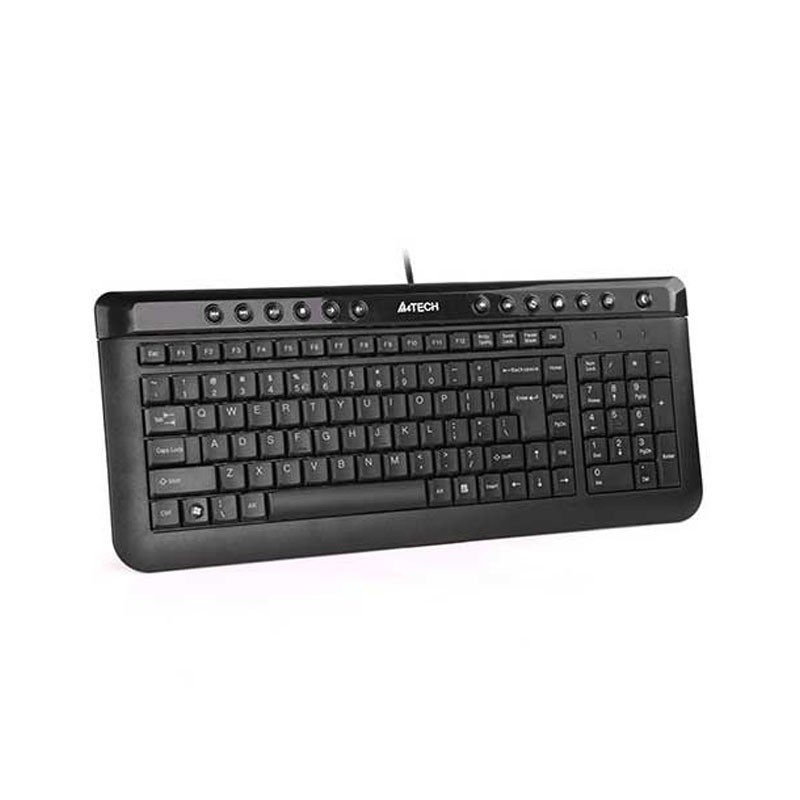 A4TECH KL-40 USB Ultra Slim Multimedia Keyboard Black : ShoppersBD