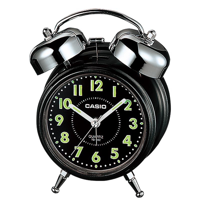 CASIO Bedside Bell Snooze Black Alarm Clock TQ 362 1A : ShoppersBD