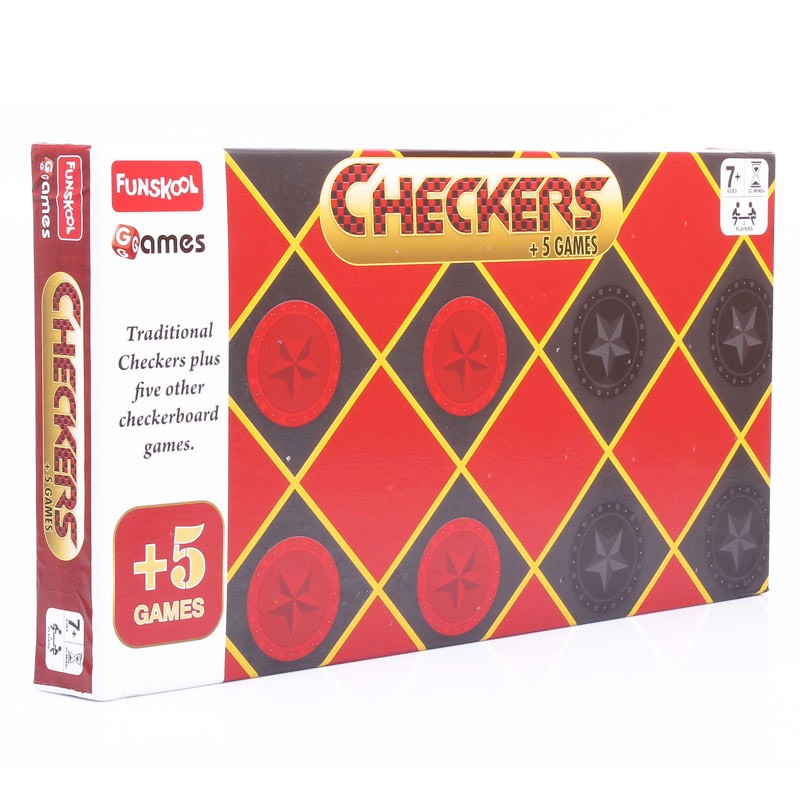 Funskool Checkers +5 Board Game : ShoppersBD