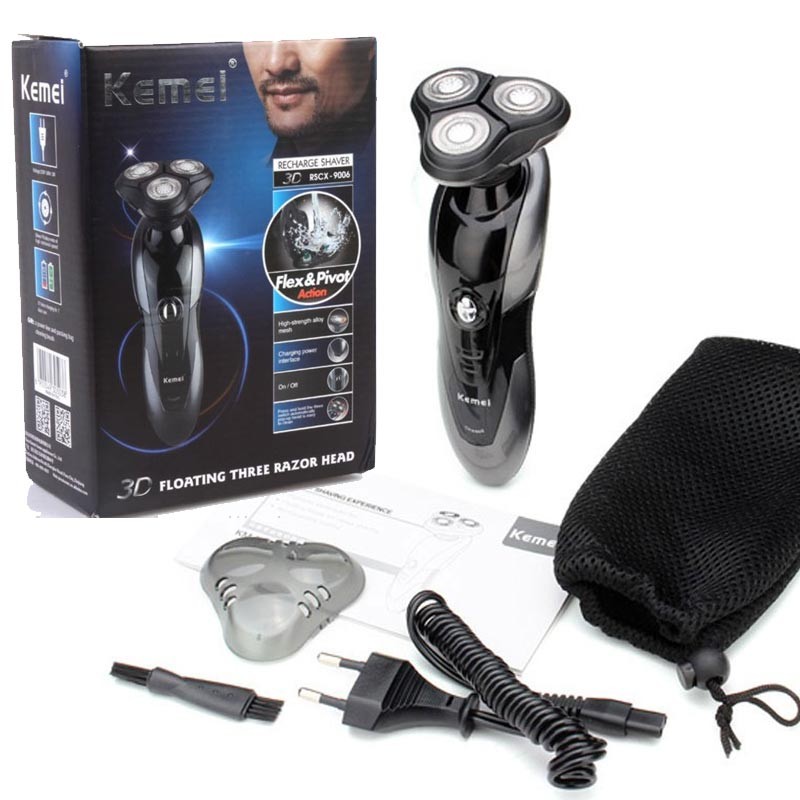 Kemei KM 9006 Stunning Electric Waterproof Shaver For Men : ShoppersBD
