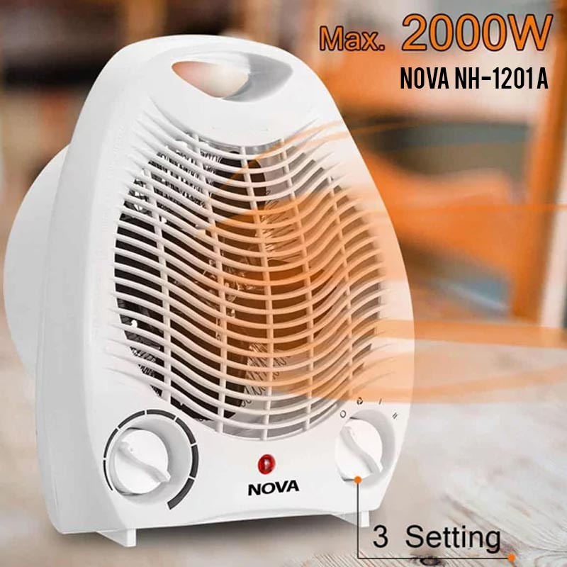 NOVA 2000W Electric Room Heater NH-1201 A : ShoppersBD