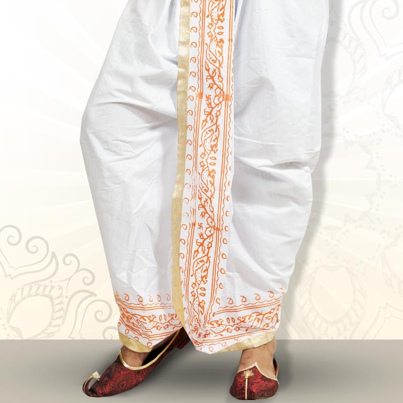 SIMPLE OUTFITS Puja Collection Dupion Silk Dhoti SD51 - Dhoti - Men's ...