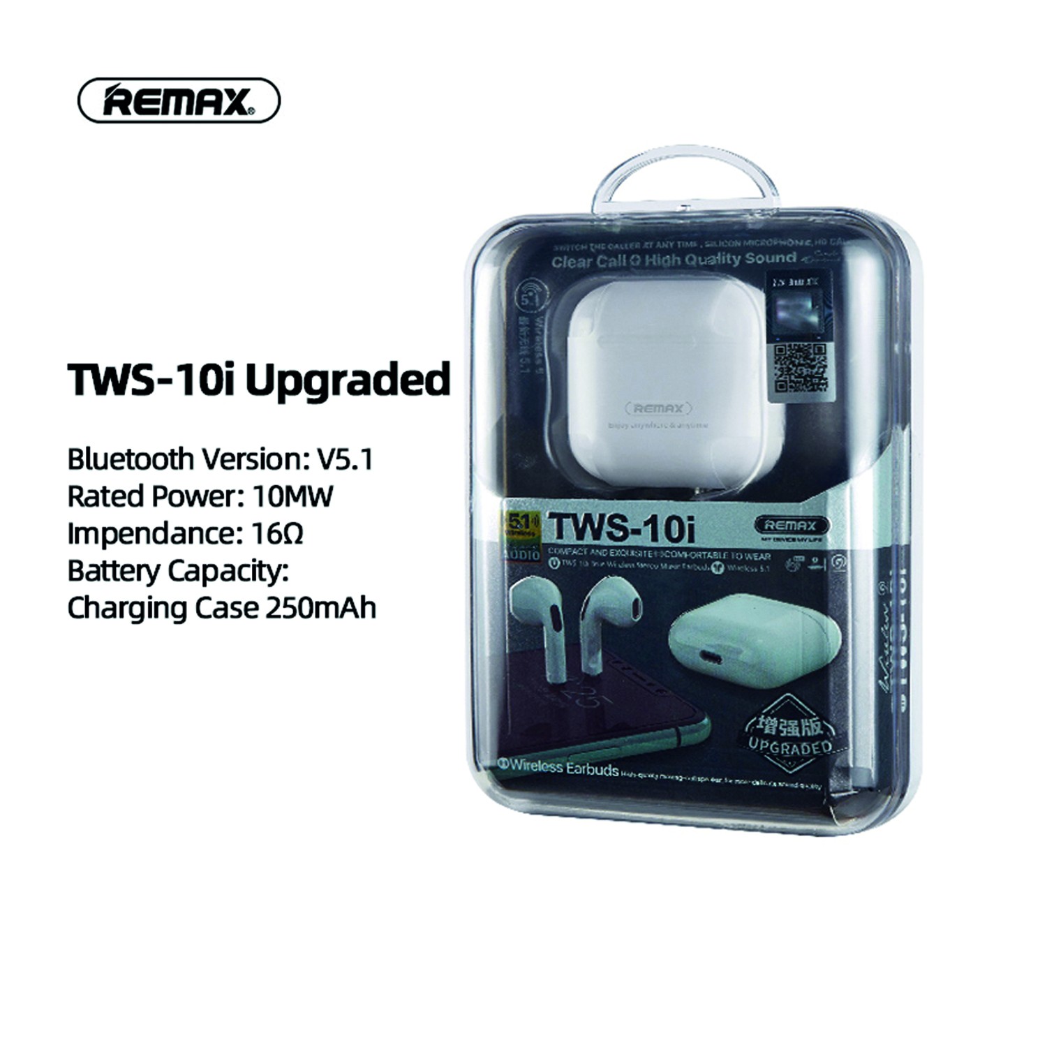 Remax TWS-10i True Wireless Stereo Music Earbuds : ShoppersBD