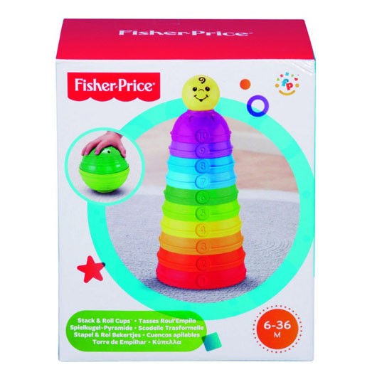 Fisher-Price Brilliant Basics Stack & Roll Cups : ShoppersBD